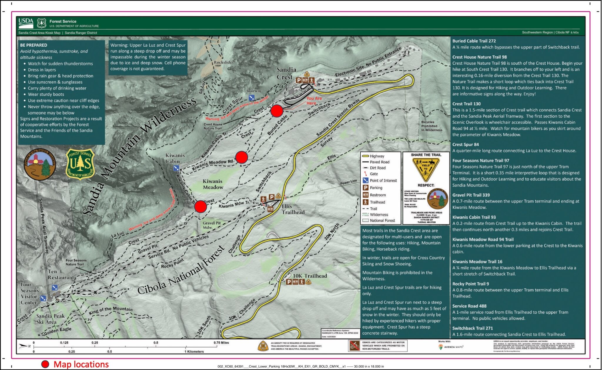 Signage and maps – Friends of the Sandia Mountains